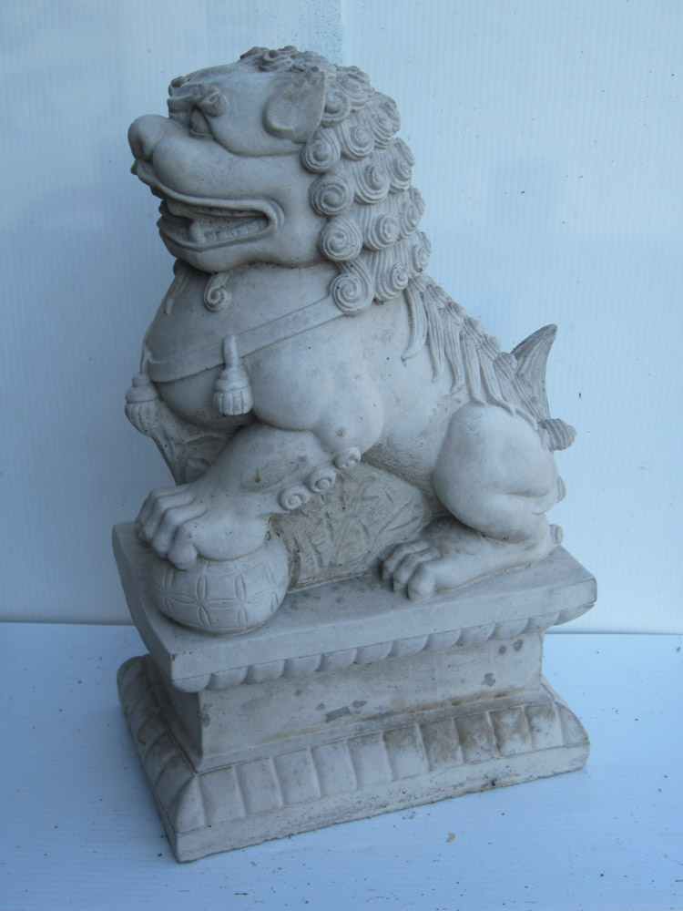 Male Temple Guard Dog 18″h. – Lambe Concrete – Handcrafted Concrete ...